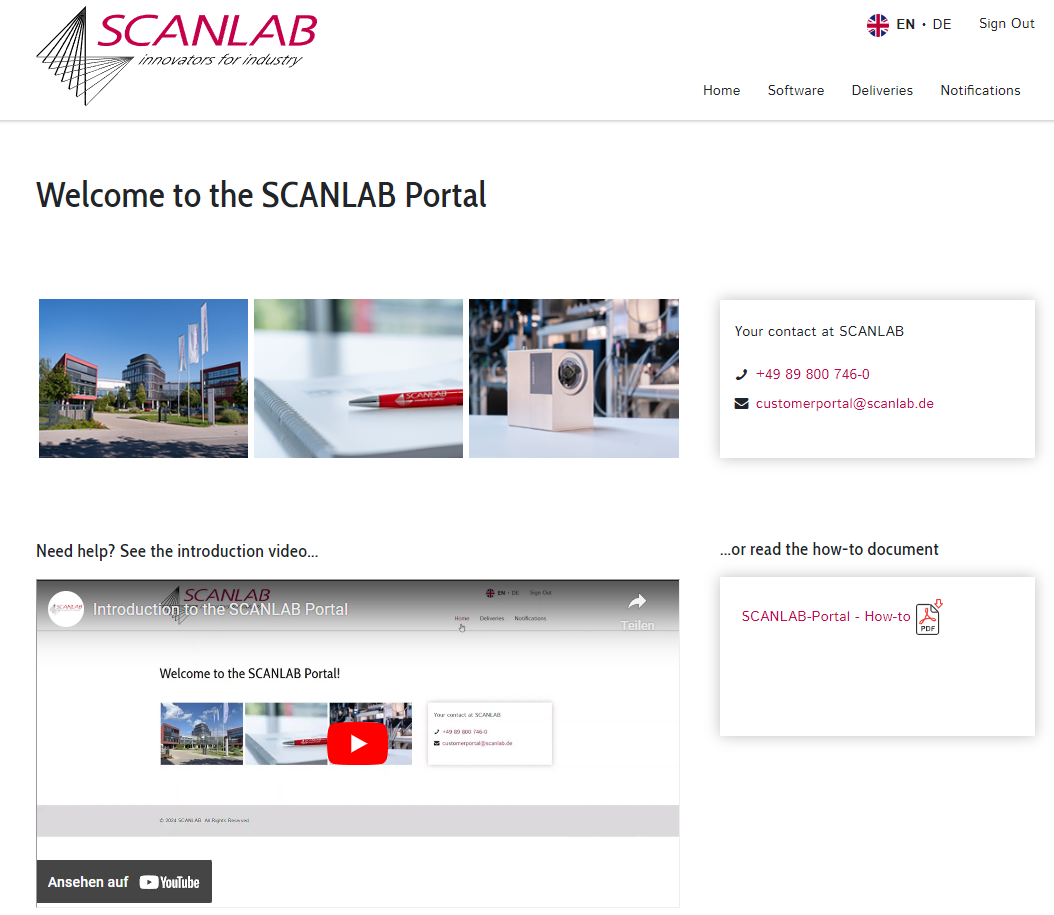 SCANLAB Portal | Scanlab
